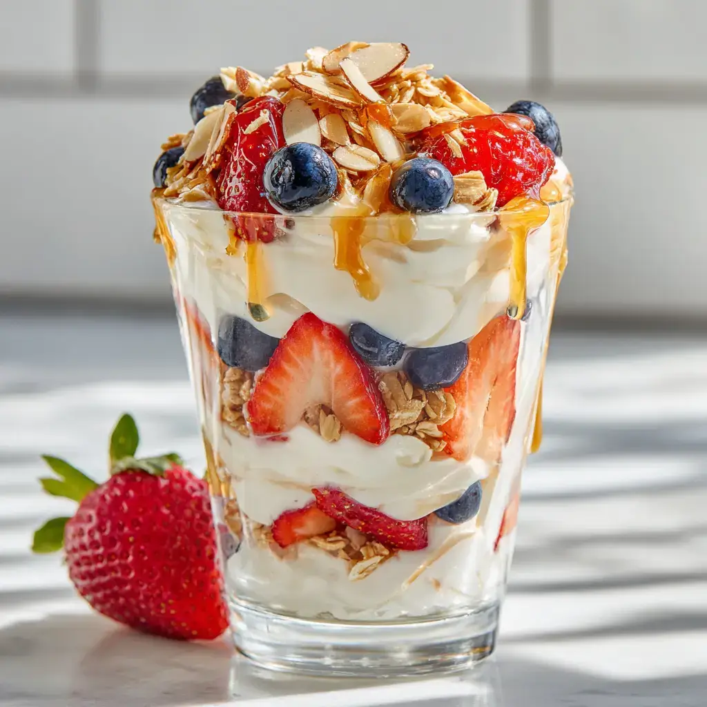 Greek Yogurt Parfait with Berries is the perfect high-protein breakfast ...