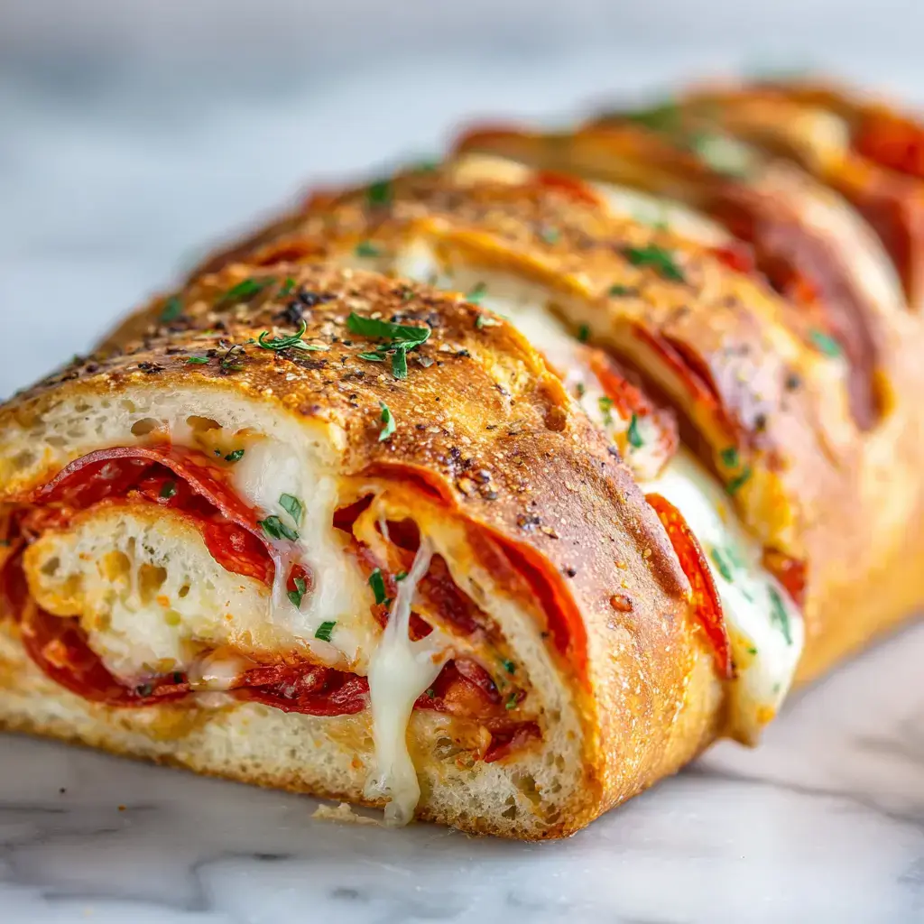 Cheesy Italian Stromboli Roll – 5-Step Easy, Gooey Comfort Recipe