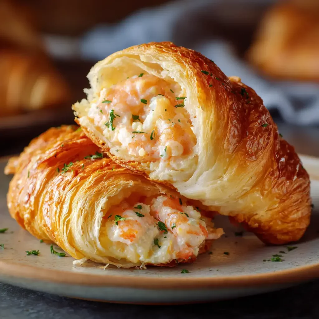 Buttery Shrimp-Stuffed Croissants