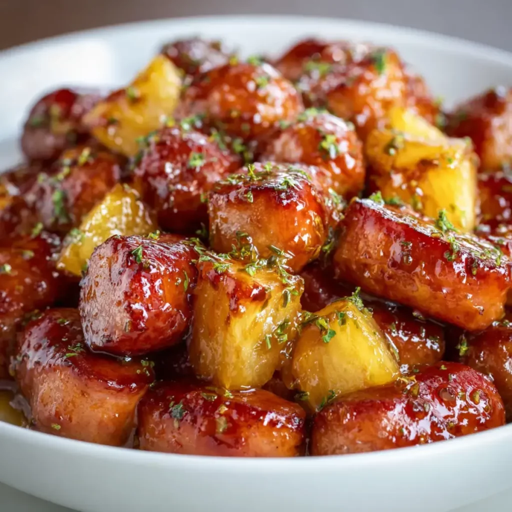 Pineapple Brown Sugar Mississippi Lil’ Smokies Bites